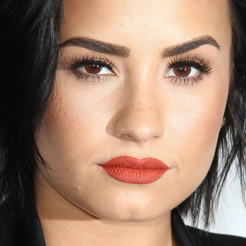 Demi Lovato Makeup: Bronze Eyeshadow, Gold Eyeshadow & Pink Lip Gloss ...