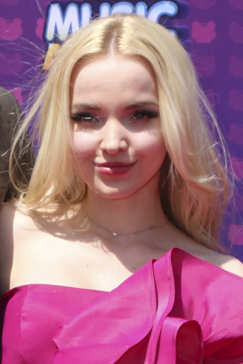 Dove Cameron Straight Platinum Blonde Hairstyle | Steal Her Style