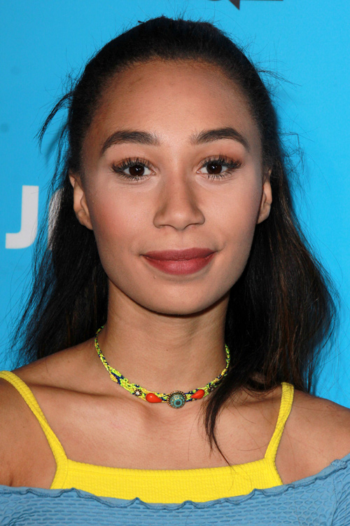 Eva Gutowski Straight Dark Brown Half-Up Half-Down Hairstyle | Steal ...