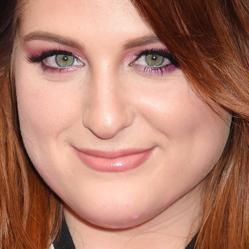 Meghan Trainor Makeup: Black Eyeshadow, Pink Eyeshadow, Silver ...