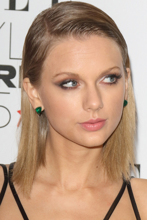 Taylor Swift Straight Light Brown Ombré Hairstyle | Steal Her Style