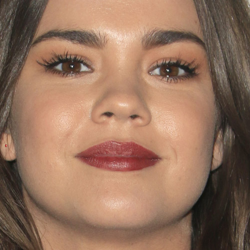 Maia Mitchell Makeup: Charcoal Eyeshadow, Green Eyeshadow & Nude ...