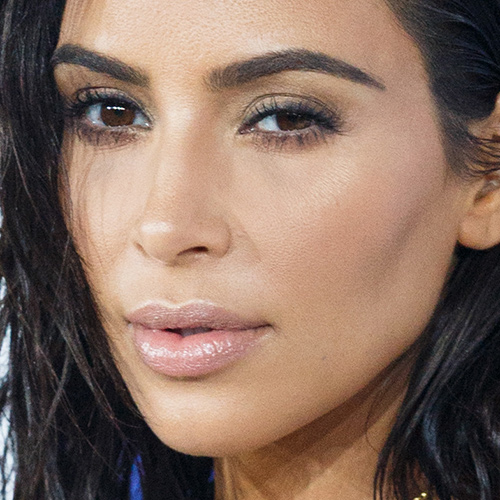 Kim Kardashian Makeup: Silver Eyeshadow, Taupe Eyeshadow & Nude ...