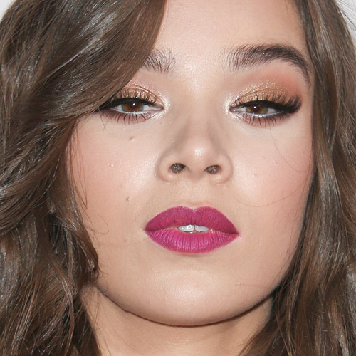 Hailee Steinfeld Makeup: Black Eyeshadow, Bronze Eyeshadow & Mauve ...