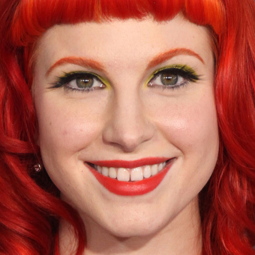 Hayley Williams Makeup: Silver Eyeshadow & Orange Lipstick | Steal Her ...