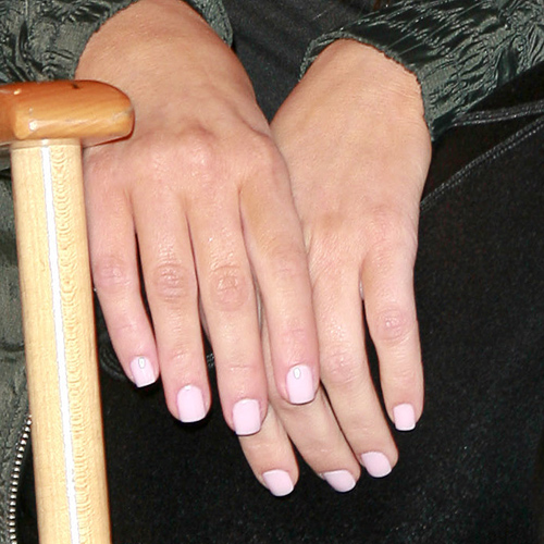 Kim Kardashian Clear, White French Manicure Nails | Steal Her Style