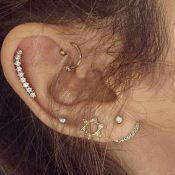 Candice Swanepoel Ear Lobe, Upper Lobe Piercing | Steal Her Style