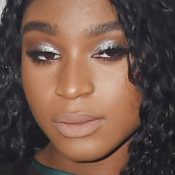 Normani Makeup: Black Eyeshadow, Brown Eyeshadow & Red Lipstick | Steal ...