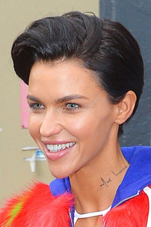 Ruby Rose Straight Black Mohawk, Pixie Cut Hairstyle | Steal Her Style