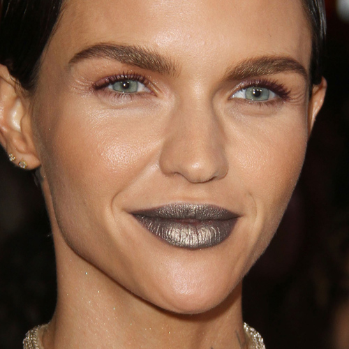 Ruby Rose Makeup: Black Eyeshadow, Bronze Eyeshadow & Nude Lipstick ...