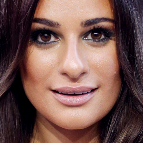 Lea Michele Makeup: Green Eyeshadow & Nude Lipstick | Steal Her Style