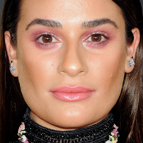 Lea Michele Makeup: Beige Eyeshadow, Silver Eyeshadow & Metallic Pink ...