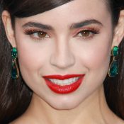 Sofia Carson Makeup: Bronze Eyeshadow, Taupe Eyeshadow & Mauve Lipstick ...