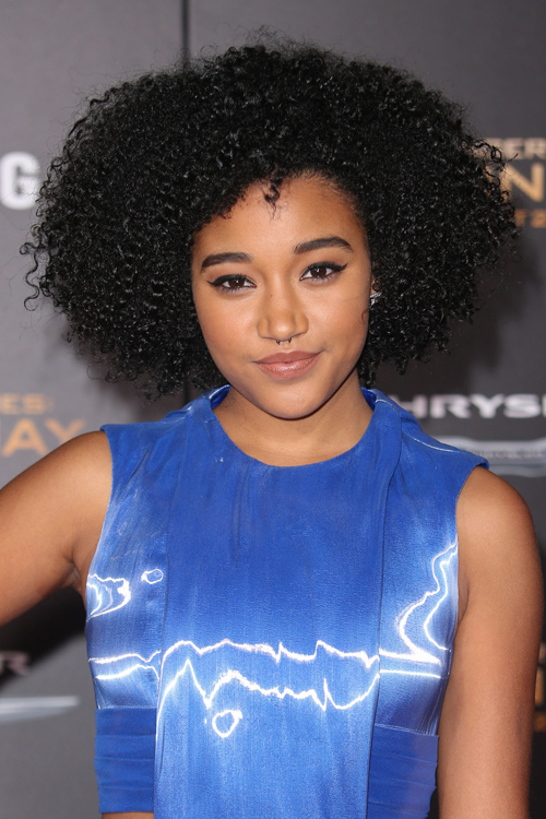 Amandla Stenberg Curly Black Afro Hairstyle | Steal Her Style