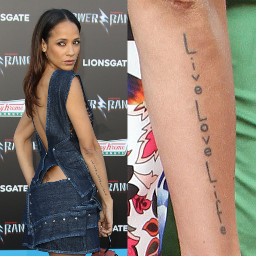 Dania Ramirez Writing Forearm Tattoo | Steal Her Style