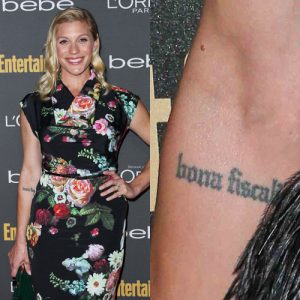 Katee Sackhoff Number Upper Arm Tattoo | Steal Her Style