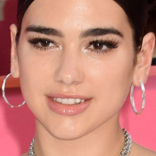 Dua Lipa Makeup: Black Eyeshadow, Brown Eyeshadow, Silver Eyeshadow ...