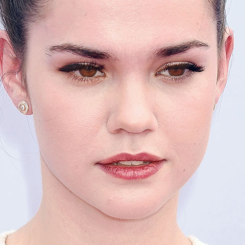 Maia Mitchell Makeup: Black Eyeshadow, Bronze Eyeshadow & Peach ...