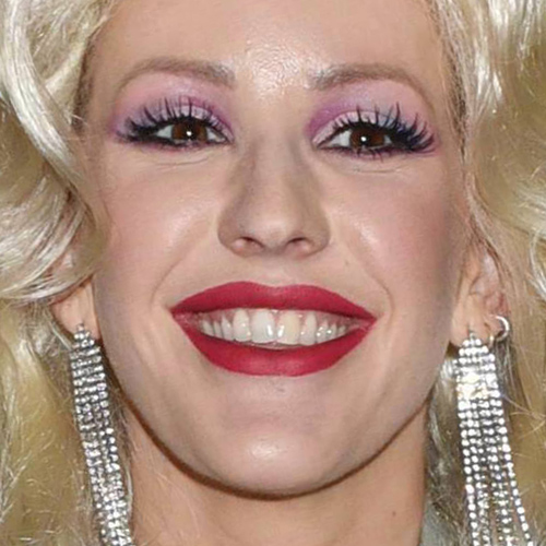 Ellie Goulding Makeup: Bronze Eyeshadow & Bubblegum Pink Lipstick ...