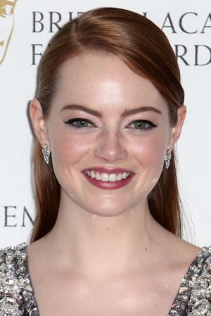 Emma Stone Straight Pinned-Back Hairstyle | Steal Her Style