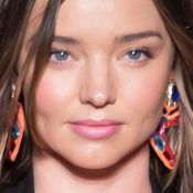 Miranda Kerr Makeup: Brown Eyeshadow, Silver Eyeshadow & Pink Lip Gloss ...
