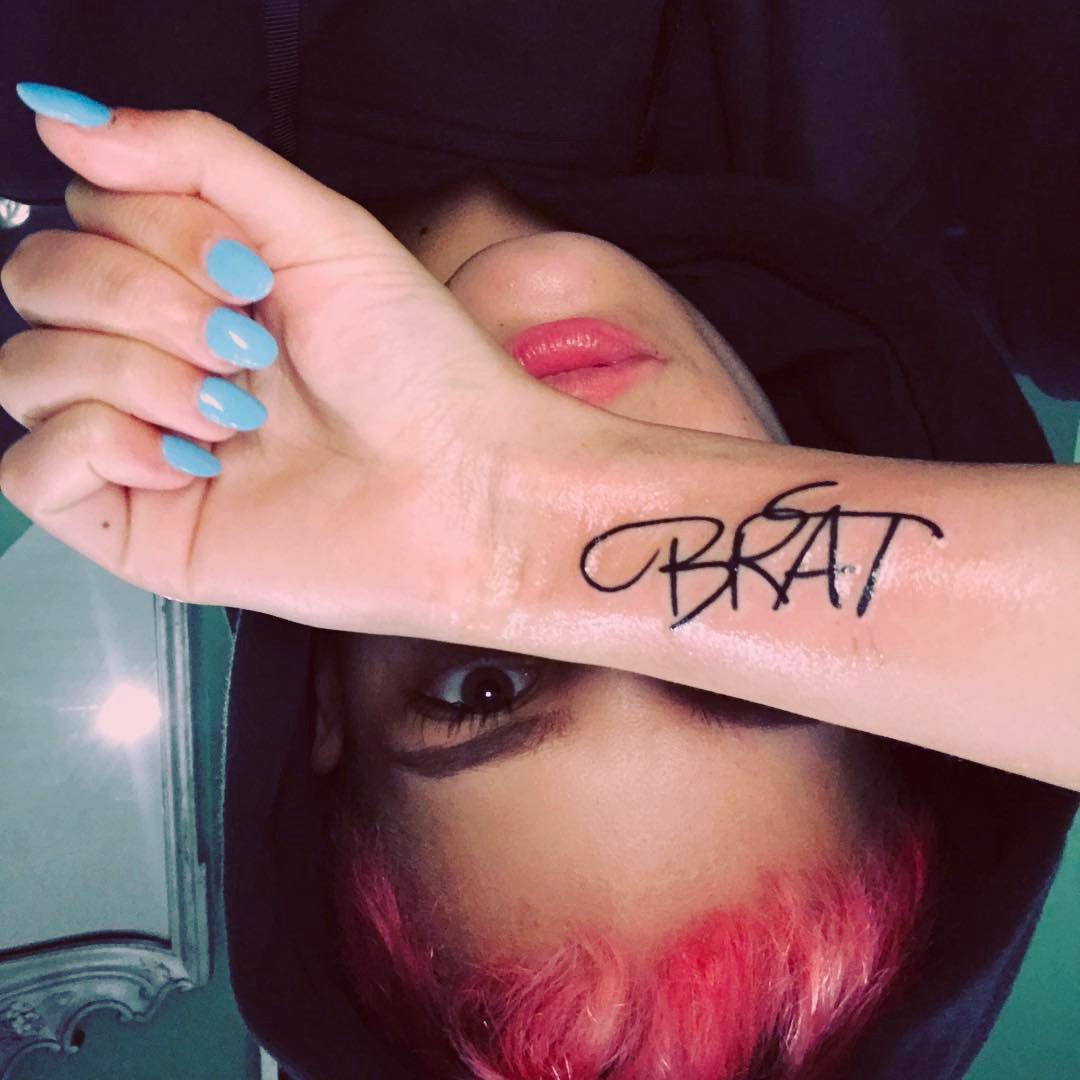 Halsey Writing Forearm Tattoo | Steal Her Style