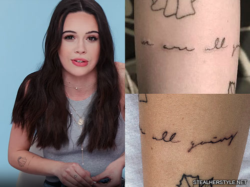 Bea Miller Writing Forearm Tattoo | Steal Her Style