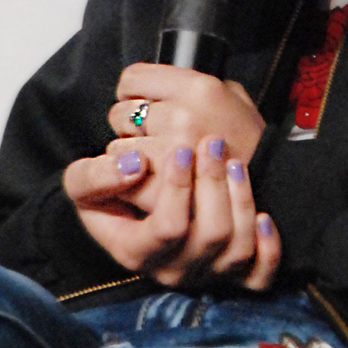 Millie Bobby Brown Clear, Silver French Tips, Glitter Nails | Steal Her ...