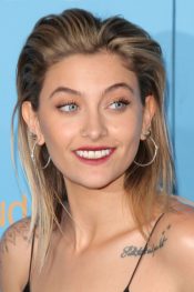 Paris Jackson Straight Light Brown All-Over Highlights, Slicked Back ...