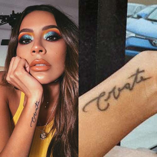 Desi Perkins Writing Wrist Tattoo | Steal Her Style