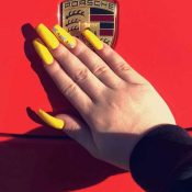 Danielle Bregoli Blue, Clear, Green Nails | Steal Her Style