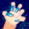 Danielle Bregoli Blue, Clear, Green Nails | Steal Her Style
