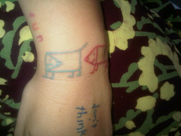 Sia's Dog Park Sleeve Forearm Tattoo | Steal Her Style