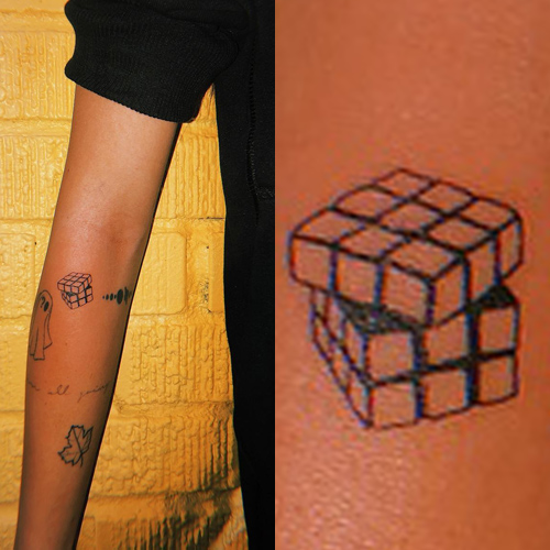 Puzzle Cube Tattoos Rubik's Cube Tattoo
