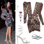 Victoria Justice: Corset Dress, Cross-Strap Pumps | Steal Her Style