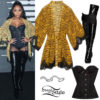 Normani Hamilton: Coral Top, Leather Pants | Steal Her Style