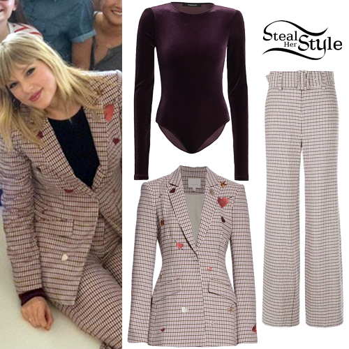 » Taylor Swift: Check Blazer and Pants