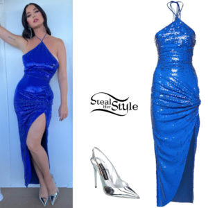 Katy Perry: Sequin Eye Top & Mouth Skirt | Steal Her Style