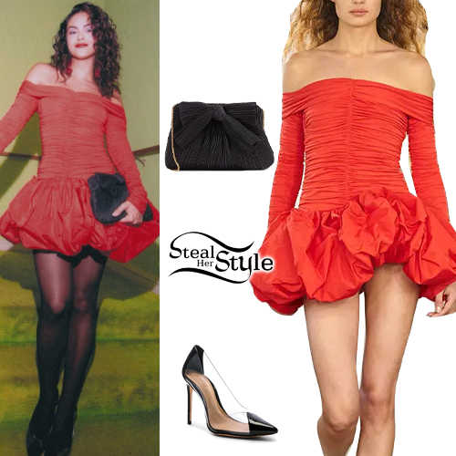 » Camila Mendes: Black Dress and Heels