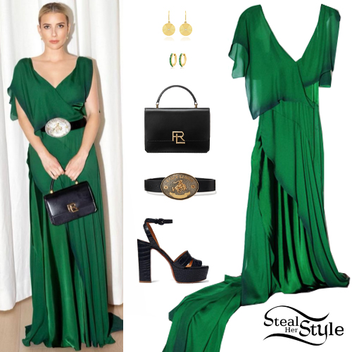 » Emma Roberts: Red Dress and Pumps