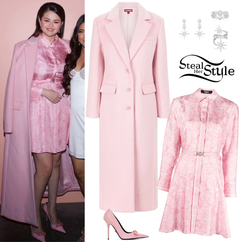 » Selena Gomez: Pink Dress and Coat