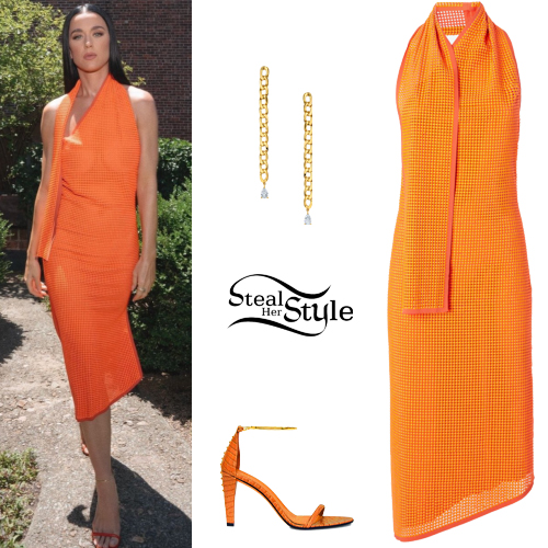 Katy Perry: Snake Print Coat and Pants | Steal Her Style