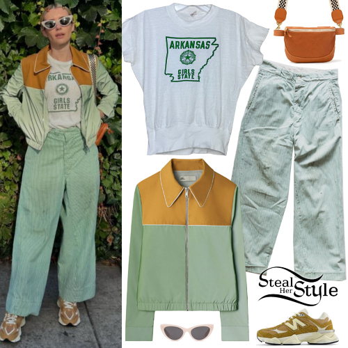 » Emma Roberts: Mint Jacket and Pants