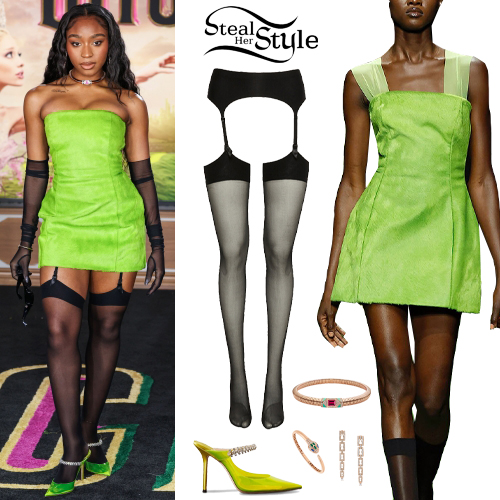 » Normani: Green Dress and Pumps