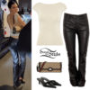 » Kendall Jenner: Knit Top, Leather Pants