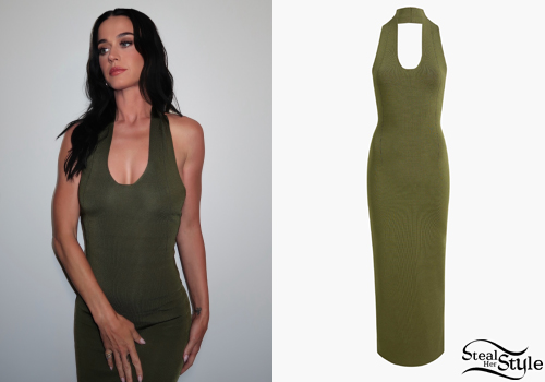 » Katy Perry: Green Halter Dress